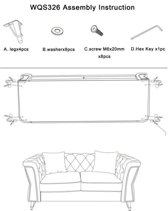 Designová pohovka Washakie 162 cm zelená / zlatá