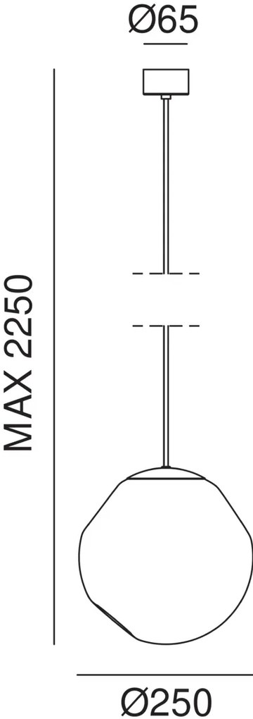 Il Fanale Závěsné svítidlo STONE 25 Barva: Mosaz