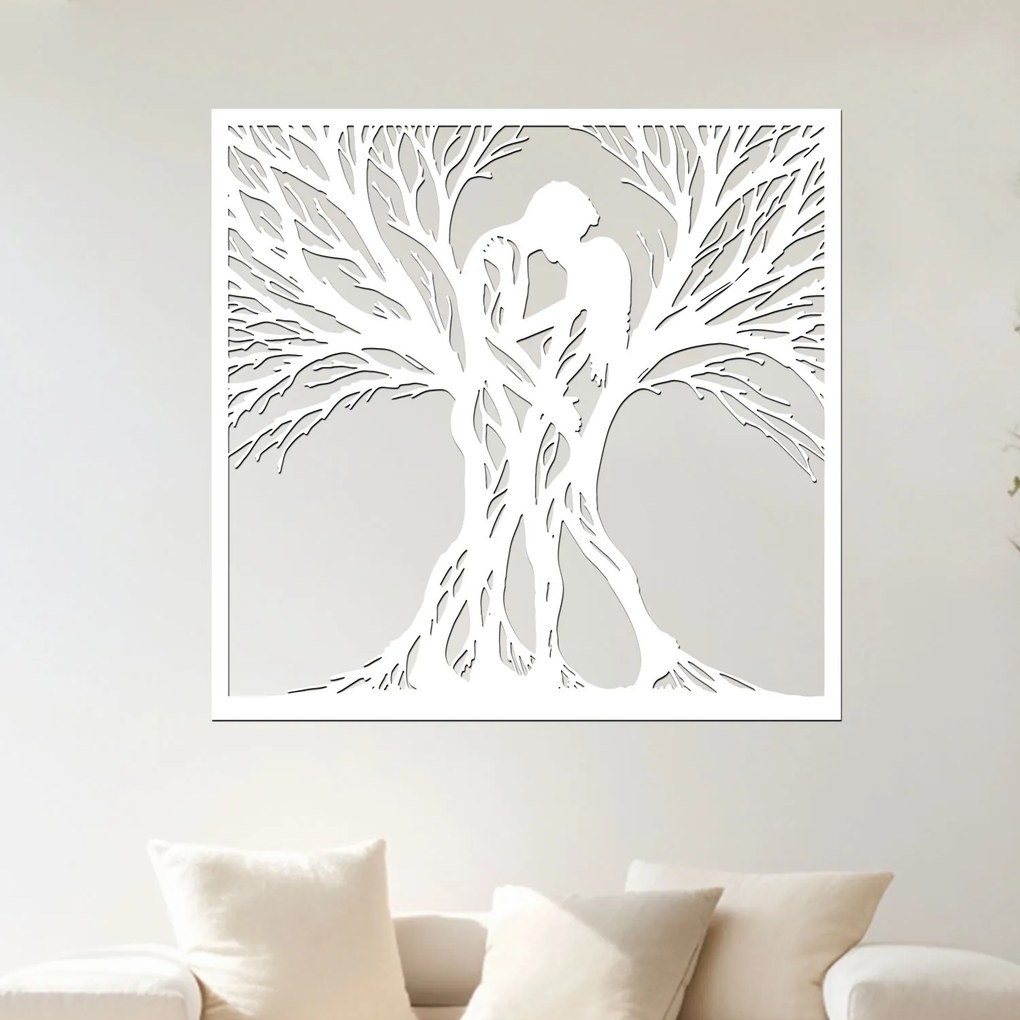 dřevo života Dřevěný strom SPOJENÍ Zvolte rozměr (cm): 40x40, Zvolte barvu dekoru: Ořech