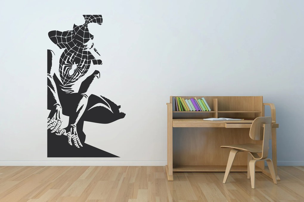 Lepy.cz Samolepka na zeď Spiderman Velikost (šířka x výška): 40x72cm, Barevná varianta: Bílá