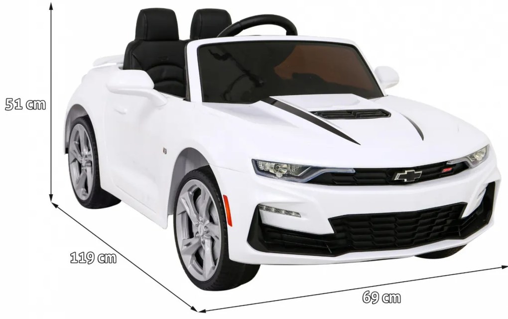 Dětské elektrické auto Chevrolet Camaro Bílé