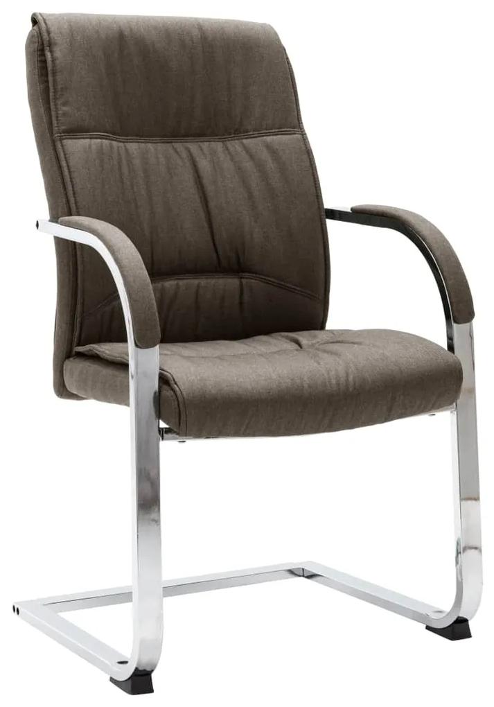 Konzolová kancelářská židle taupe textil,  289340