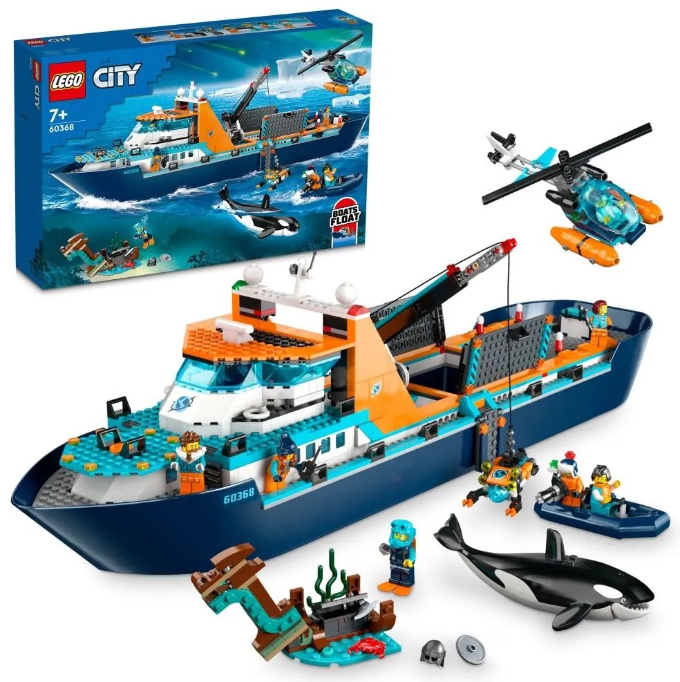 Lego stavebnice lego city 60368 arktická průzkumná loď