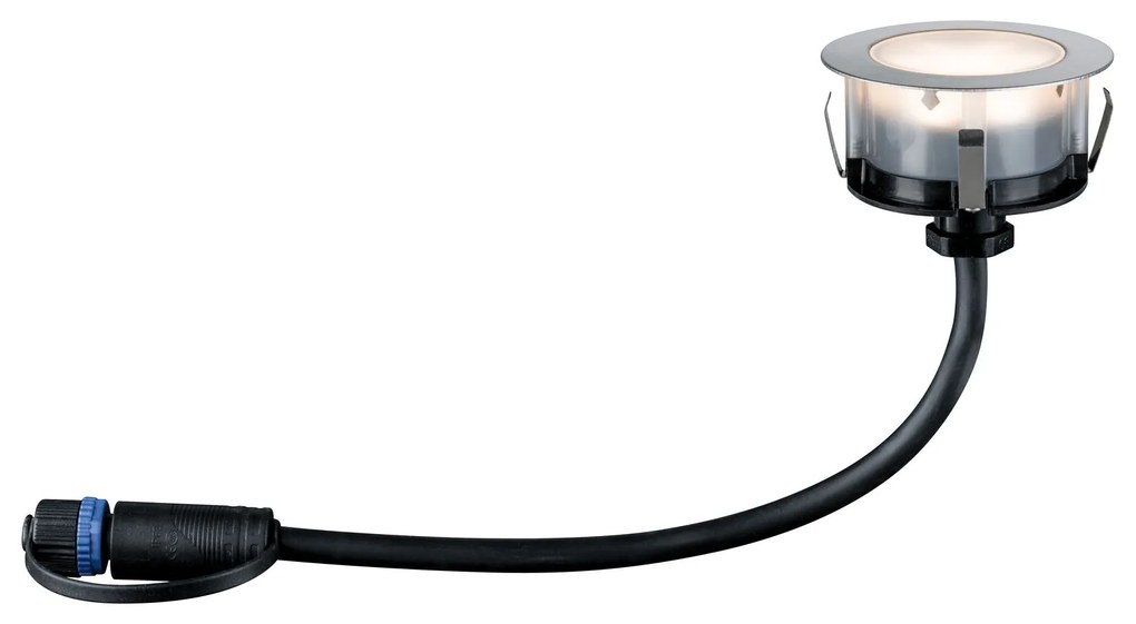 Venkovní světlo Paulmann Plug a Shine zemní svítidlo Floor Eco IP65 3000K 1W 24V stříbrná 939.53 P 93953 93953
