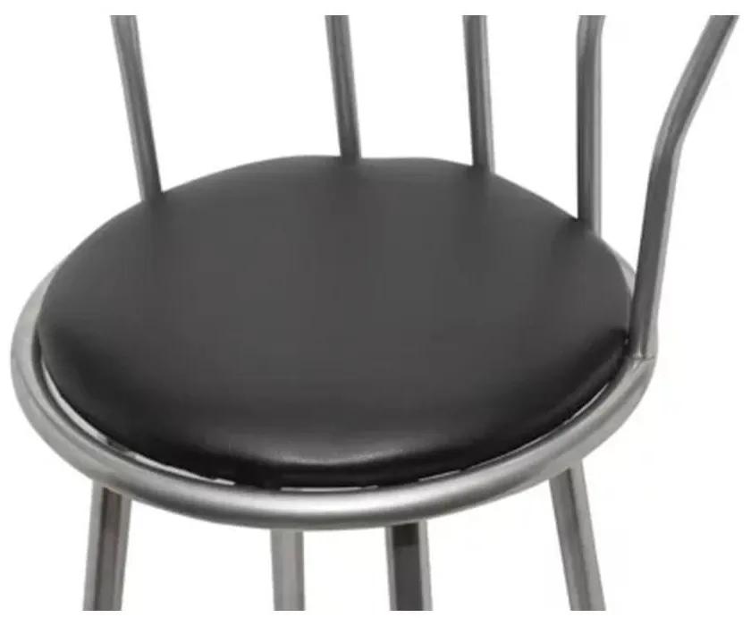 Petromila Barové stoličky 2 ks černé umělá kůže