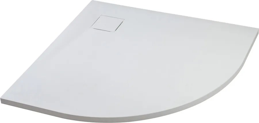 Cagliari White 90x90x2,6 cm Oblouková SMC sprchová vanička se sifonem