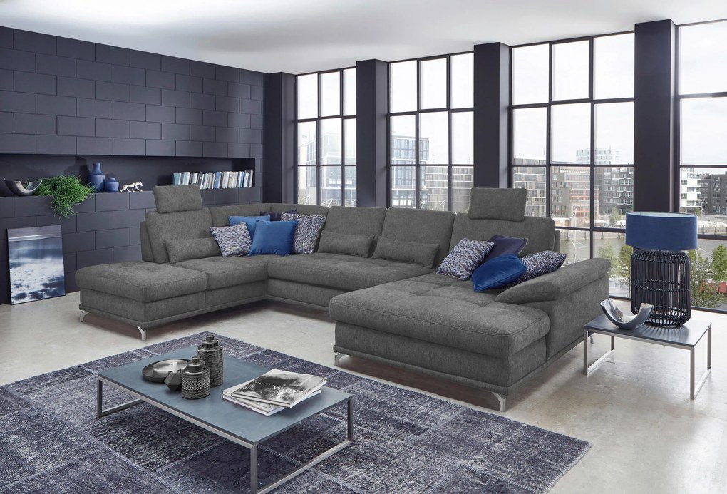 XXXLutz SEDACÍ SOUPRAVA, textil, šedá Sit & More - Sedací soupravy - 000144005532