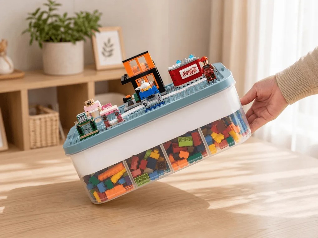 Úložný box na stavebnici BRICK VAULT 31x30x22 cm, 3 patra