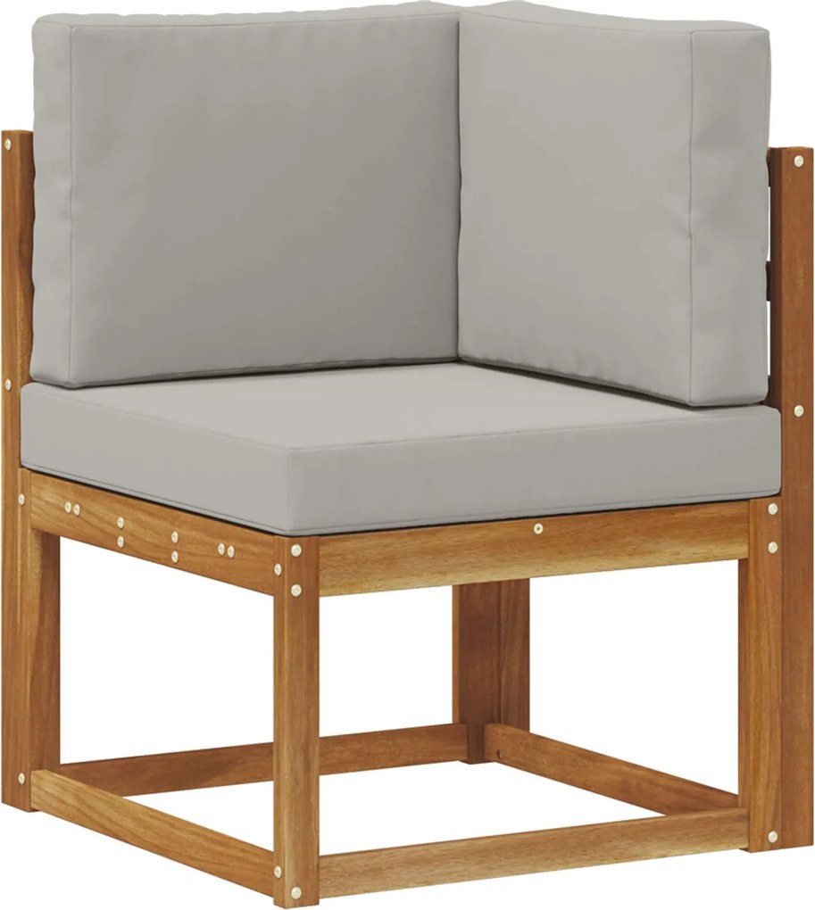 Venkovní pohovková souprava 9 ks Přírodní a světle šedá 3366594