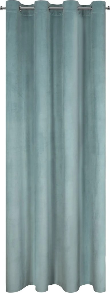 ZATEMŇOVACÍ ZÁVĚS NA KROUŽCÍCH MELANIE 140X250 CM MÁTOVÁ