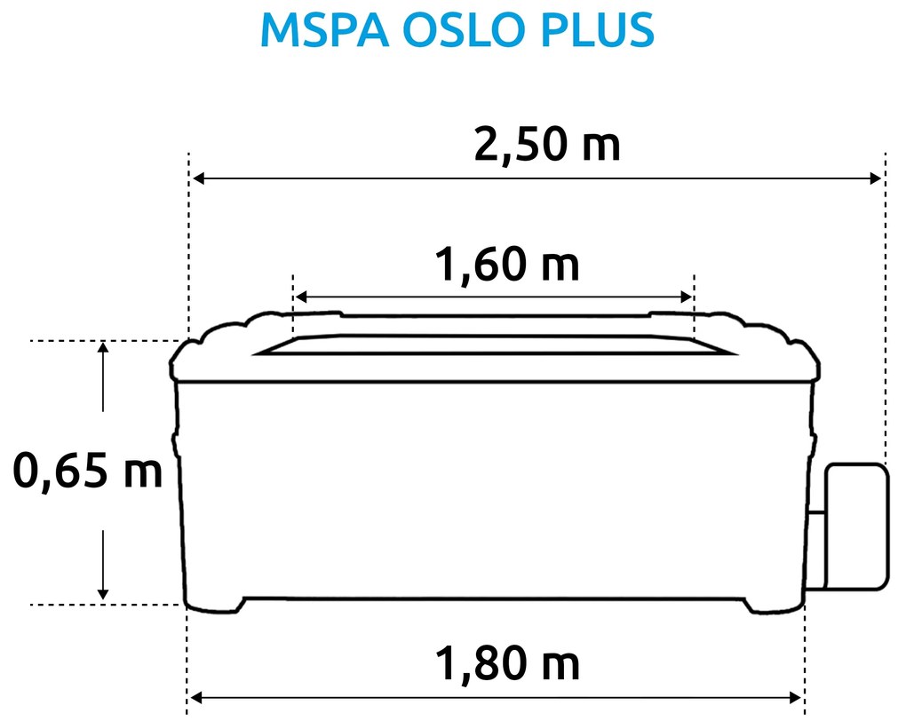 Marimex | Vířivý bazén MSPA Oslo Plus F-OS063WP | 11406451