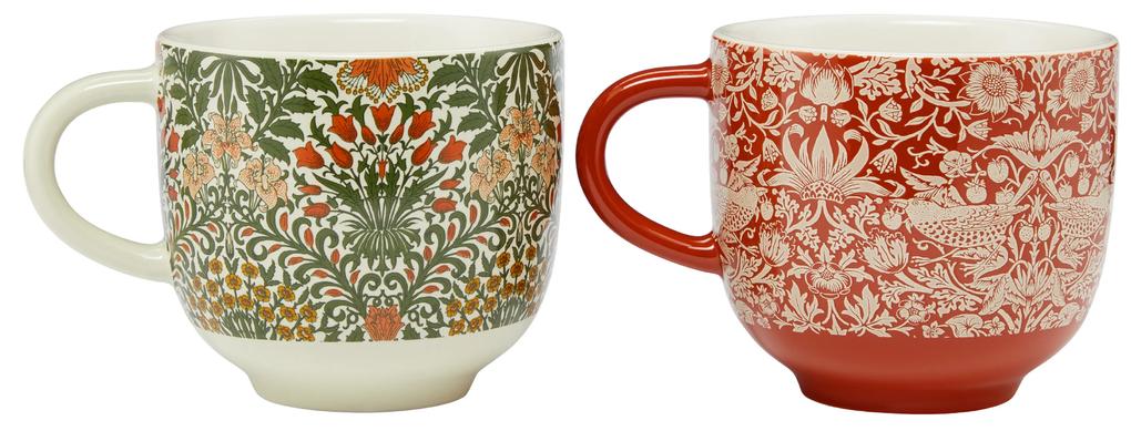 Heathcote & Ivory Ltd. Porcelánové šálky - William Morris, 2ks
