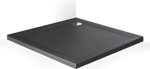 Roth Flat Stone Effect sprchová vanička obdélníková 90x80 cm akrylát antracit 8000316