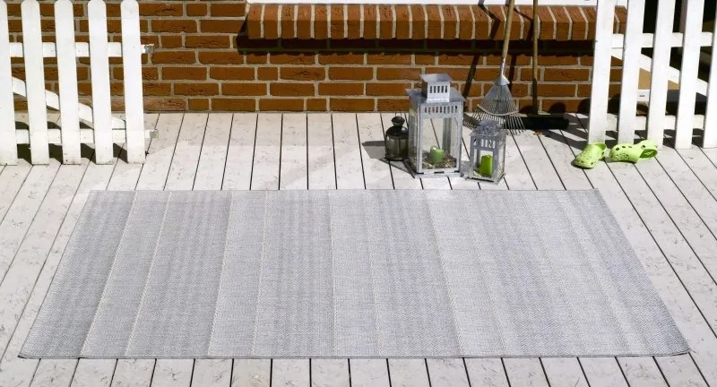 Hanse Home, Kusový koberec Sunshine 102027 Grau – na ven i na doma, 120x170, šedá, chodba / předsíň