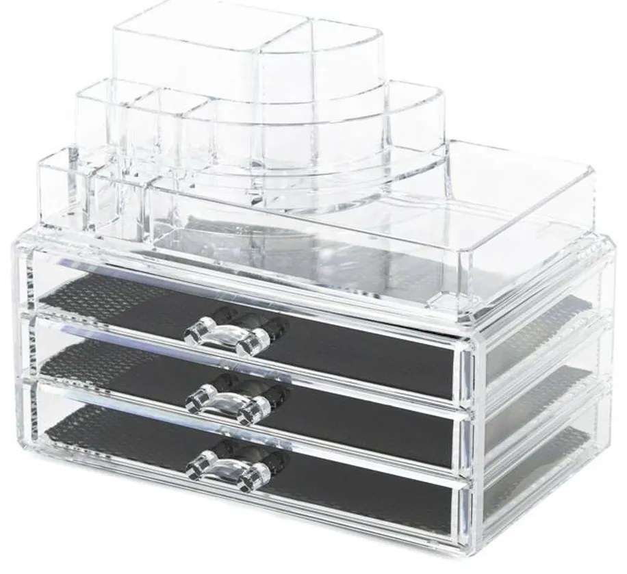 Compactor - Organizér na kosmetiku 24x15x19 cm, čirý plast RAN5055