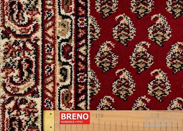 Breno Kusový koberec SOLID 03/CPC - červený orientální vzor, 300x400 cm, Červená/Vícebarevné