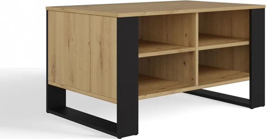 Konferenční stolek LAWA Modern 4P Slim II dub artisan/černý