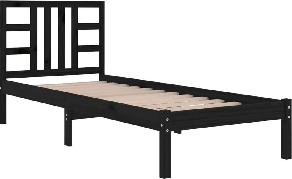 vidaXL Rám postele masivní dřevo 75 x 190 cm Small Single [3105369] Barva: Bílá