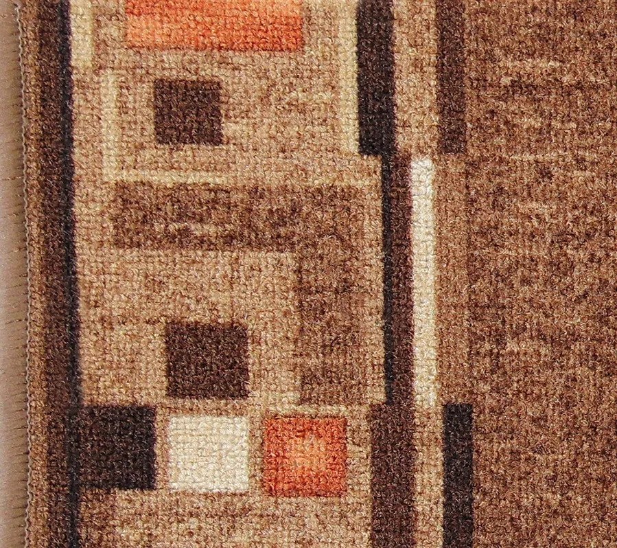 Associated Weavers, Protiskluzový běhoun na míru Bombay 44, šíře 67 cm, hnědá, chodba / předsíň