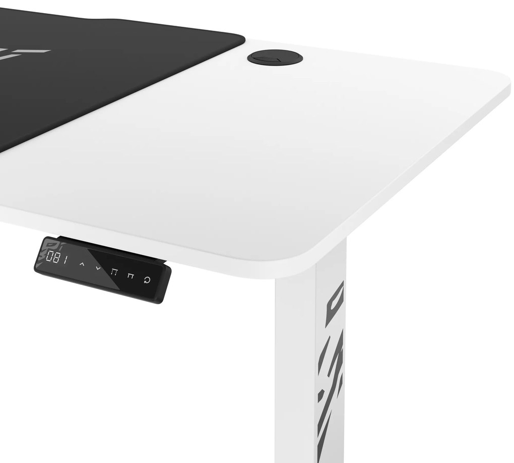Výškově nastavitelný stůl 140 cm bílý: Diablo X-Tensio 1400