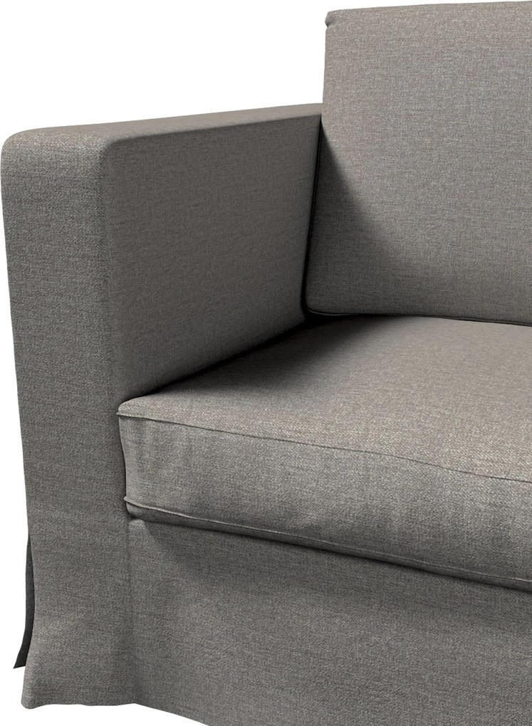 Potah na pohovku IKEA Karlanda 3-místná nerozkládací, dlouhý barva šedá látka pletený vzor
