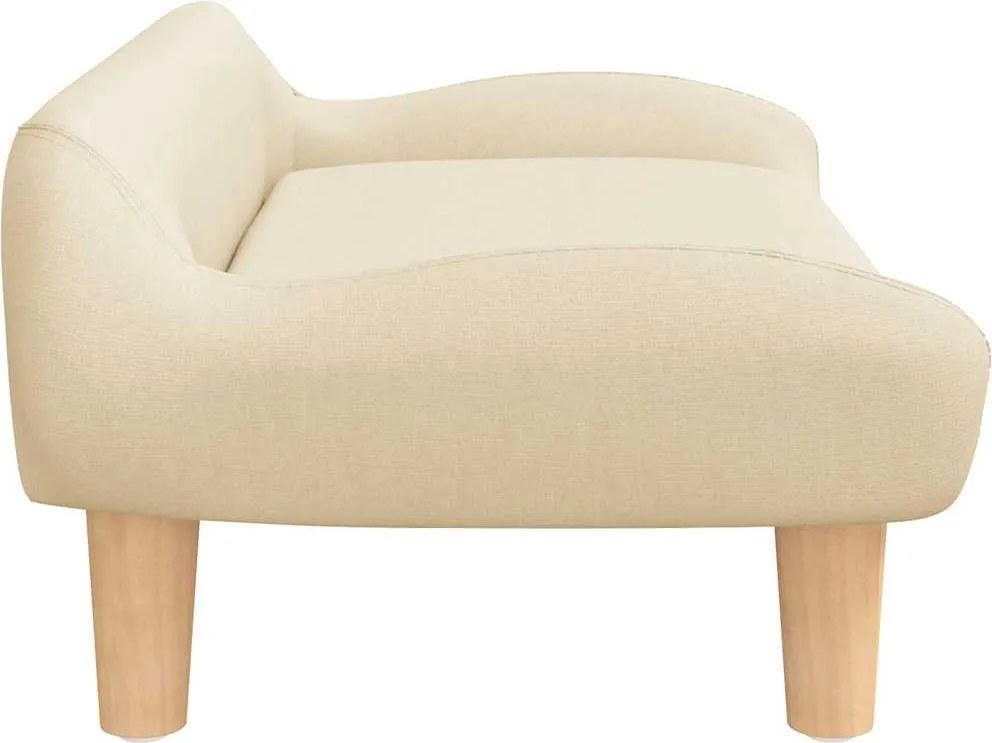 Pelíšek pro psy krémový 70 x 40 x 24 cm textil 171945