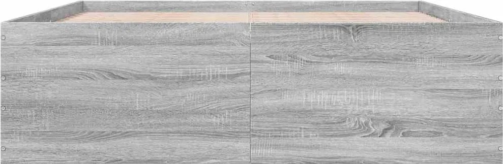 Rám postele šedý sonoma 150 x 200 cm kompozitní dřevo 3280921