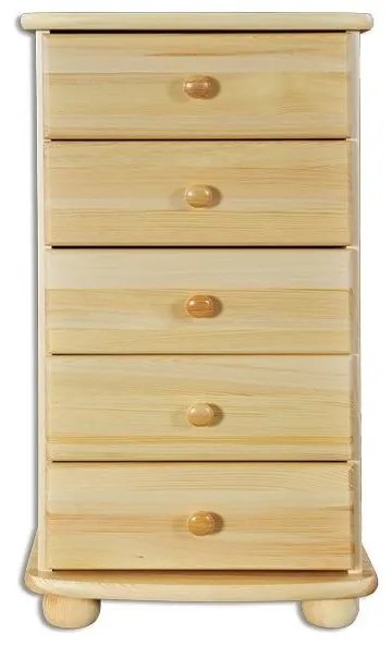 Casarredo DK-160 komoda s 5 zásuvkami, bez moření borovice