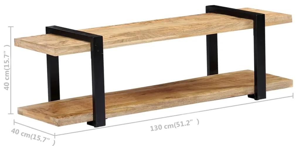 TV stolek 130 x 40 x 40 cm masivní mangovníkové dřevo