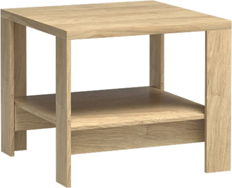 MEDIALON | konferenční stolek M17 | 65x65 cm | natural hikora