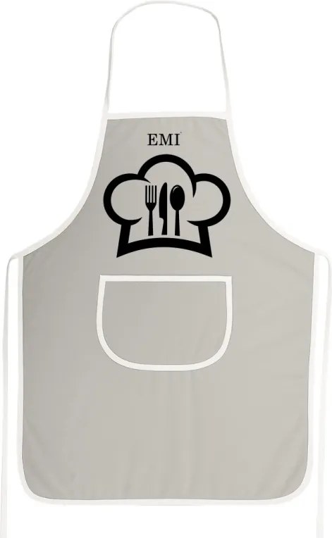 Kuchyňská zástěra Chef EMI, šedá