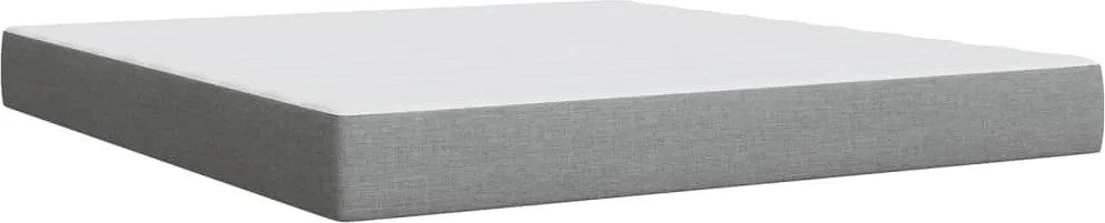 Box spring postel s matrací světle šedá 180 x 200 cm textil 3290581