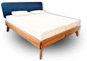 Postel Postelia DEIRA Dub 160x200cm - dřevěná postel z masivu o šíři 4 cm
