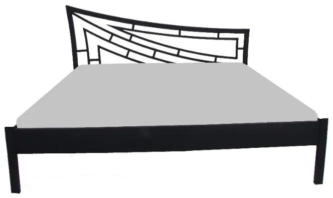 Nábytek ATIKA s.r.o. Kovová postel SHAPE Povrchová úprava: stříbrná RAL 9006, Rozměr: 180 x 200 cm