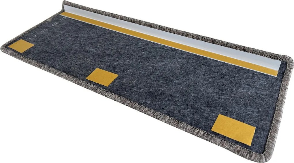 Vopi Nášlapy na schody Nature NEW hnědá obdélník, samolepící - 25x80 obdélník (rozměr včetně ohybu)