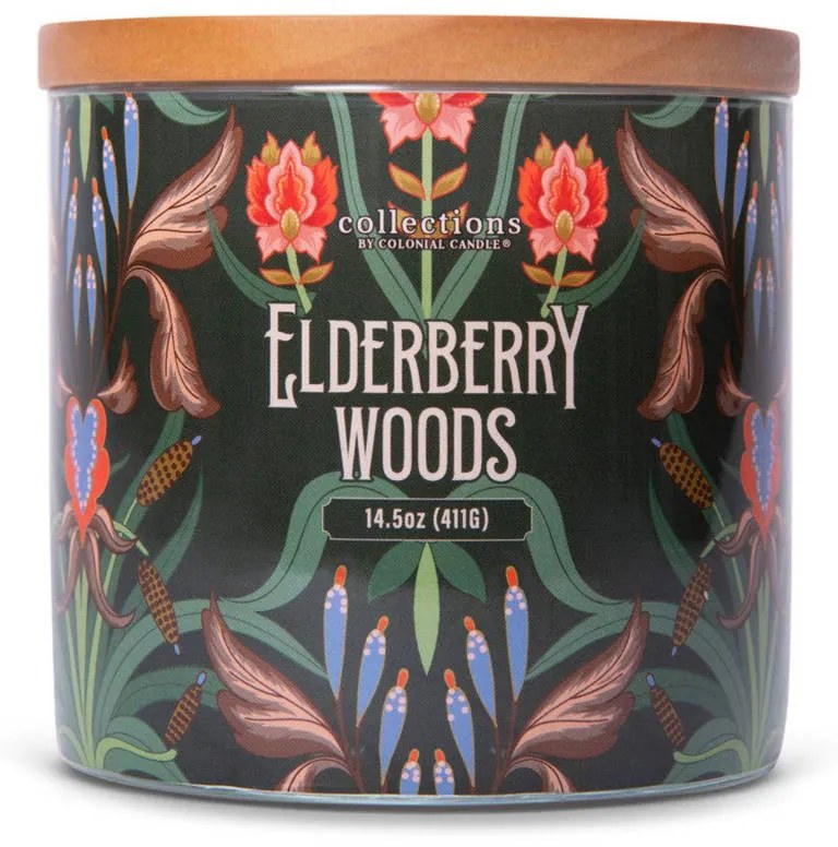 Colonial Candle svíčka Deco Collection Elderberry Woods, 411 g