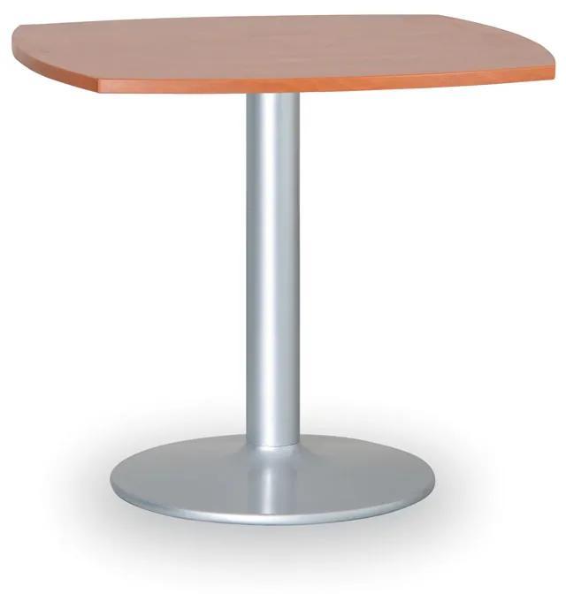 B2B Partner Konferenční stolek Zeus II, 660 x 600 mm, šedá podnož, deska calvados