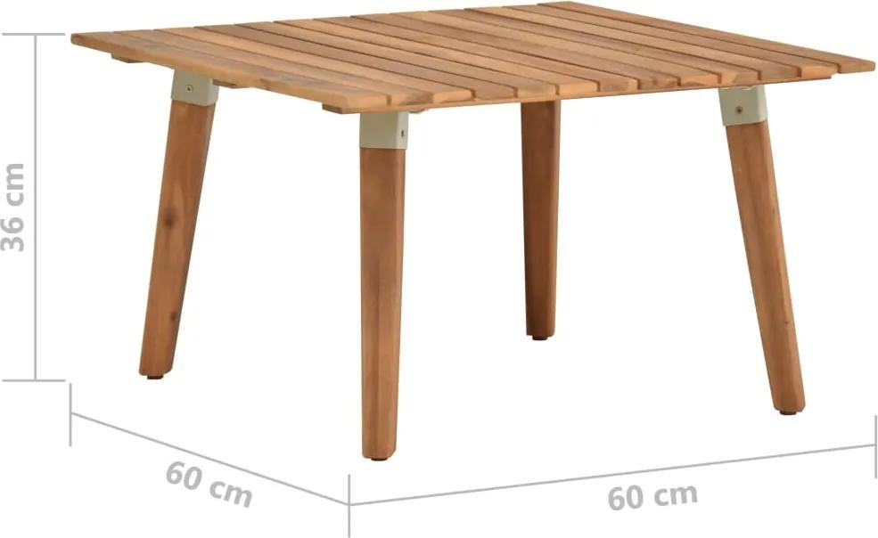 vidaXL Zahradní konferenční stolek 60 x 60 x 36 cm masivní akácie [46468]