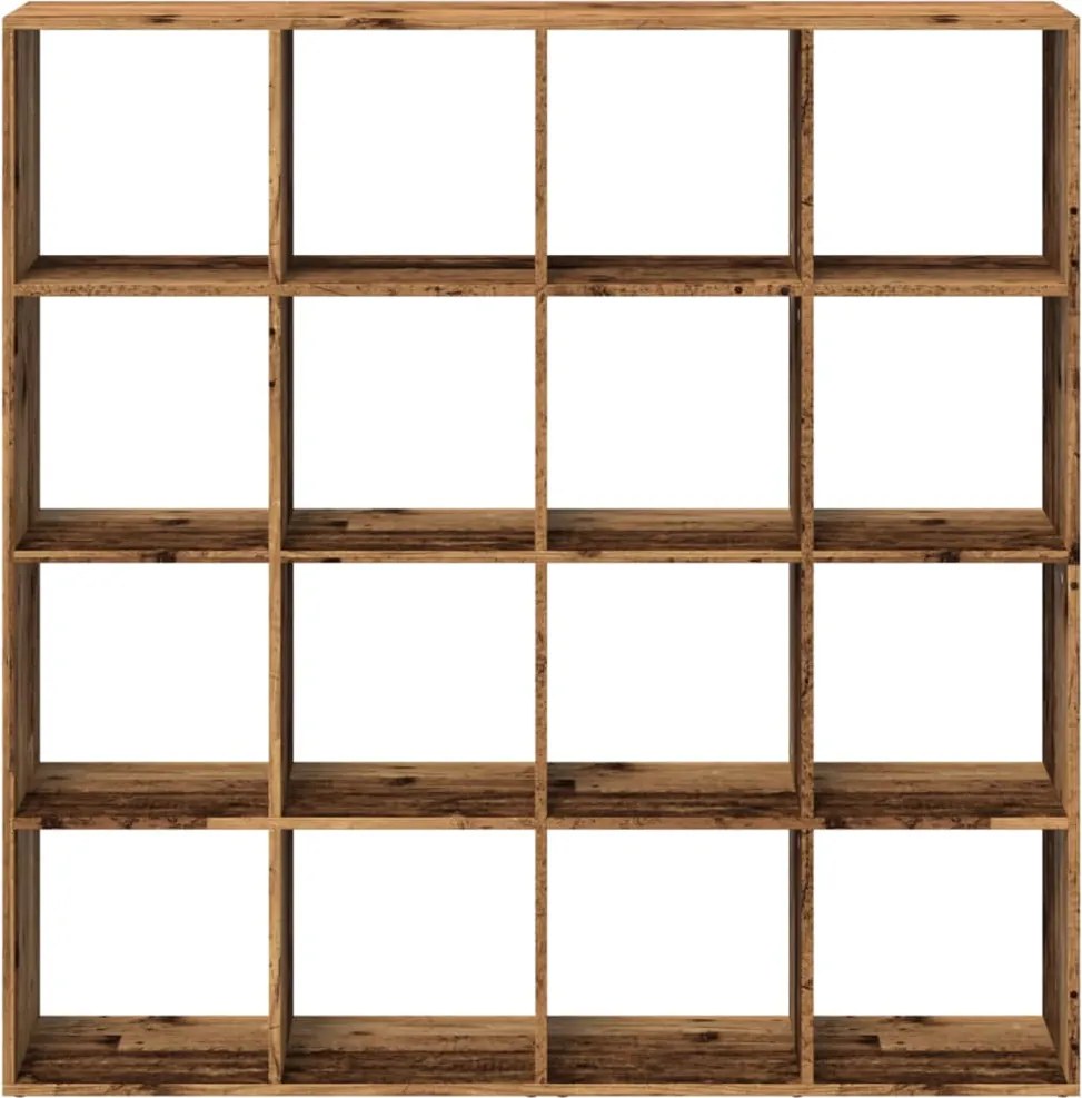 Knihovna old wood 137,5 x 29 x 137,5 cm kompozitní dřevo 3310296