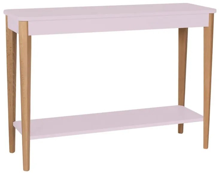 Světle růžový konzolový stolek Ragaba Ashme, šířka 105 cm