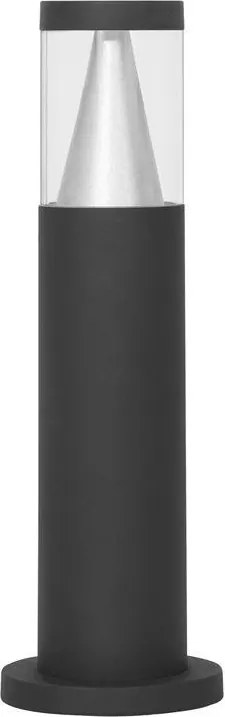 NV 9905025 Venkovní sloupkové svítidlo ROCK černý hliník stříbrný hliník a čirý akryl LED 8W 3000K 220-240V 120st. IP65 - NOVA LUCE