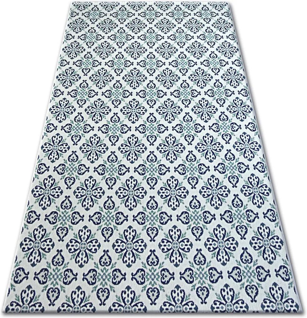 Kusový sisalový koberec Orient modro-bílý 120x170