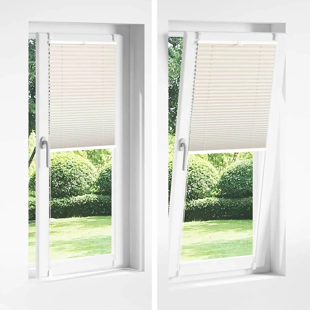 Plisovaná roleta 40 x 150 cm krémová 240619