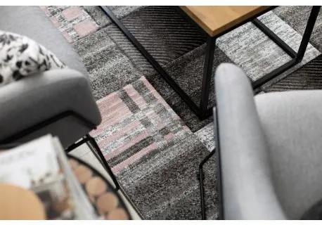 koberec ALTER Siena, Čtverce, Mříž, šedý velikost 180x270 cm | krásné koberce cz