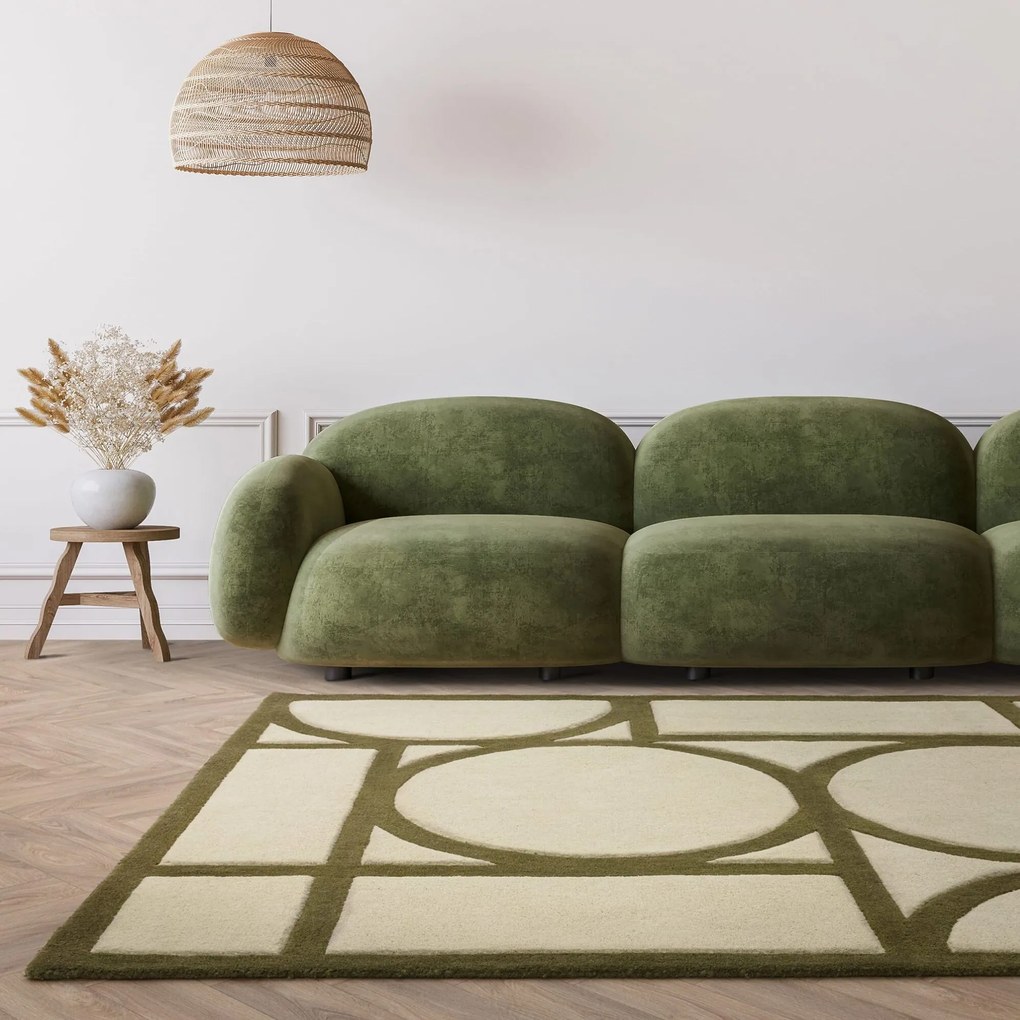 Tribeca Design Kusový koberec Newtor Khaki Rozměry: 160x230 cm
