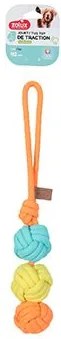 Zolux S.A.S. Hračka pes TWIST 3 Míčky na laně 42cm Zolux