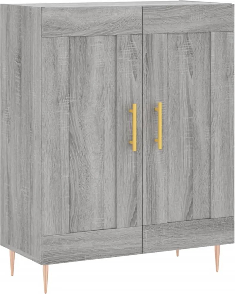 Skříň highboard šedá sonoma 69,5 x 34 x 180 cm kompozitní dřevo 3189947