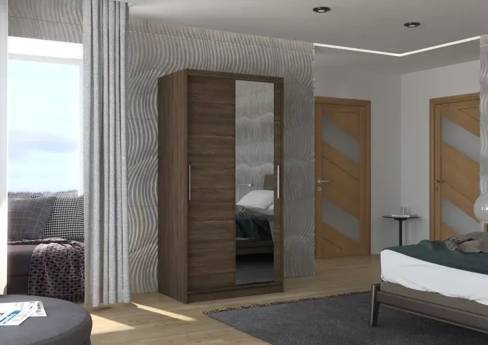 Posuvná skříň se zrcadlem BAROS 100