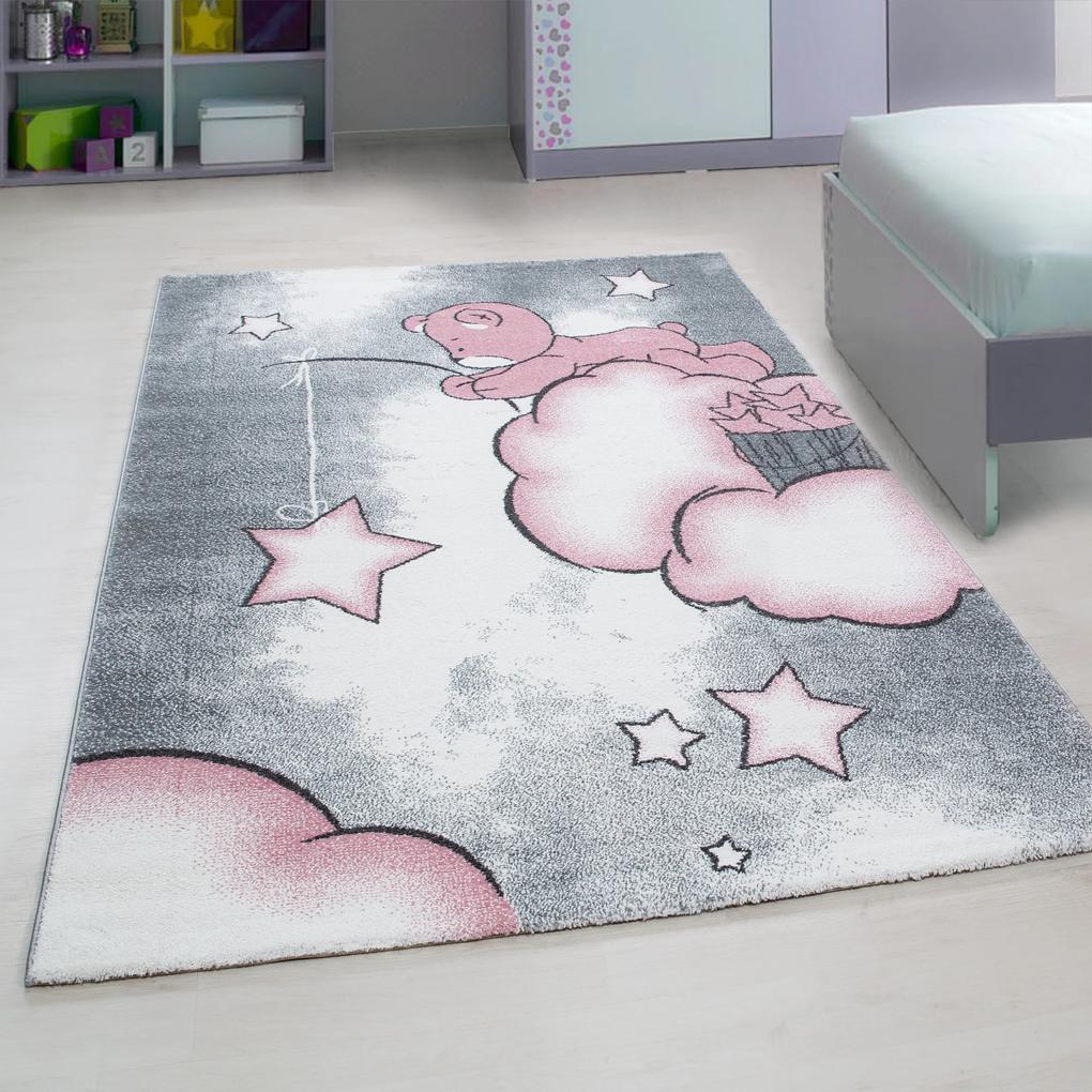 Ayyildiz Dětský kusový koberec KIDS 0580, Růžová Rozměr koberce: 120 x 170 cm