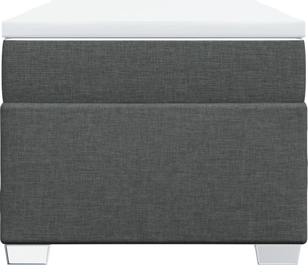 Box spring postel s matrací tmavě šedá 90x190 cm textil 3285177